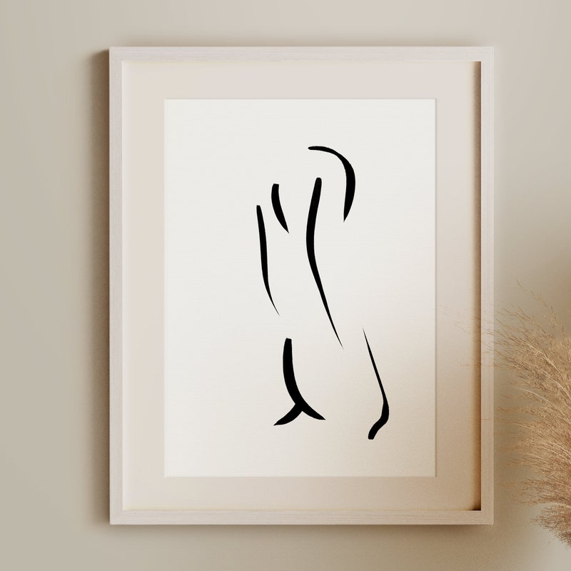 Woman Back Drawing - Etsy