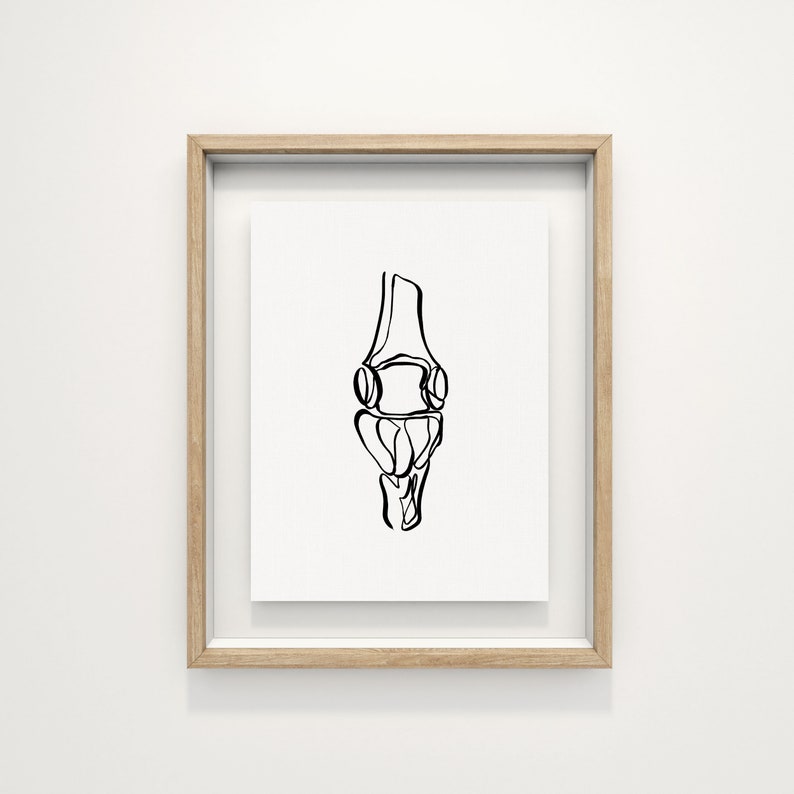 Abstract Knee Joint Painting Anatomy Wall Art Chiropractor - Etsy