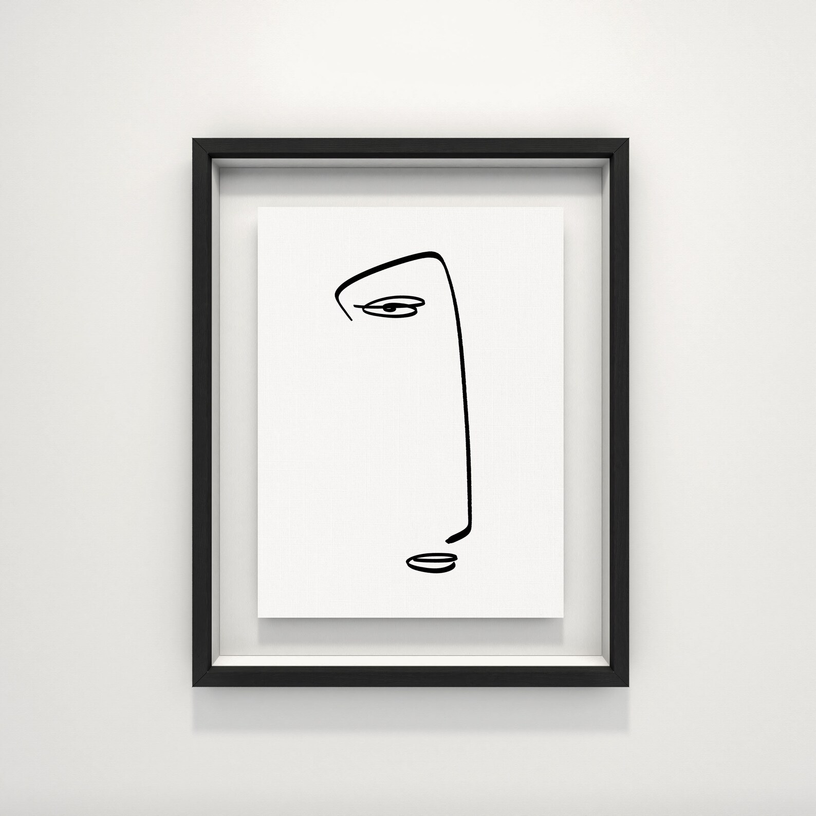 Minimalist Abstract Face Artwork Simple Face Figure Drawing - Etsy
