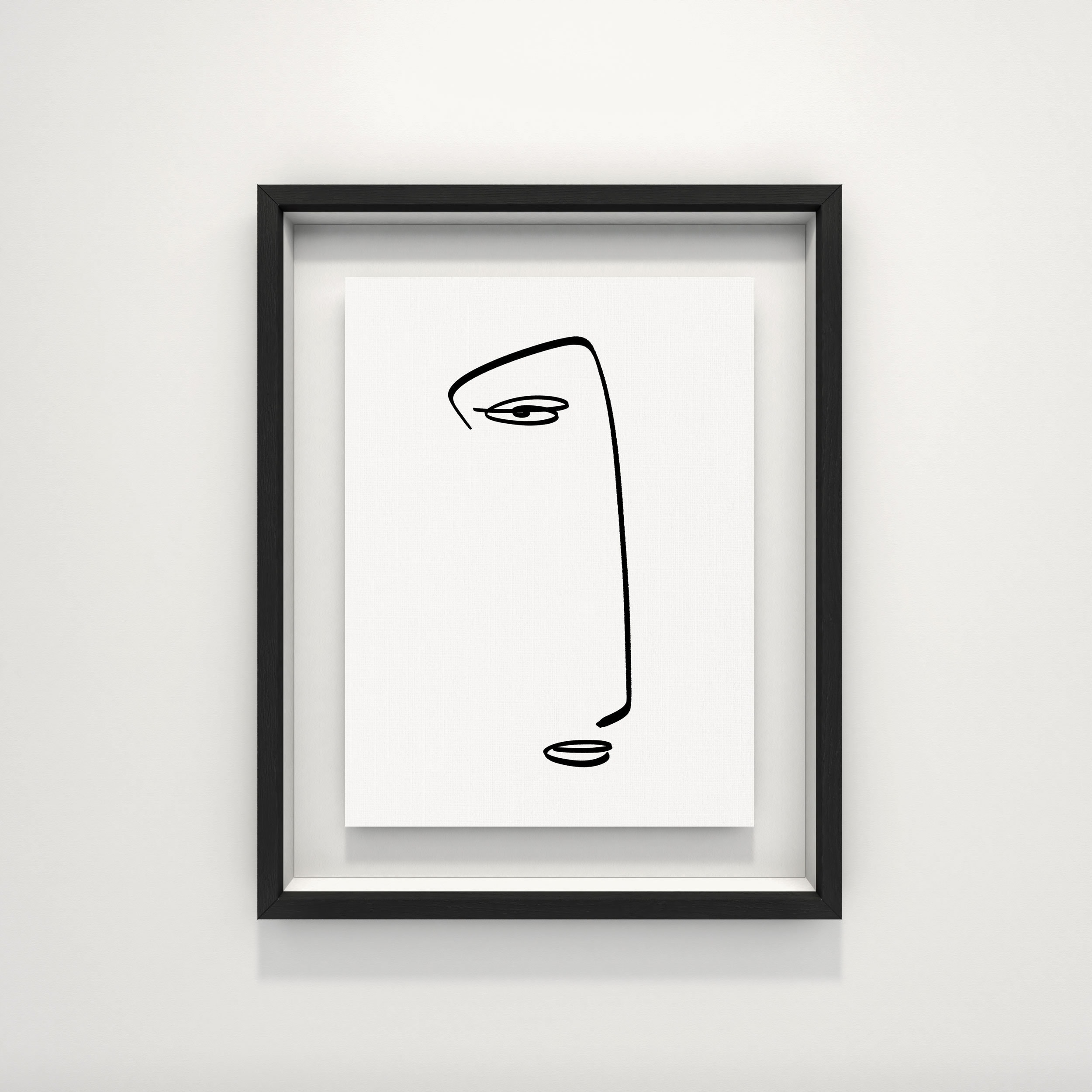 Minimalist Abstract Face Artwork Simple Face Figure Drawing - Etsy