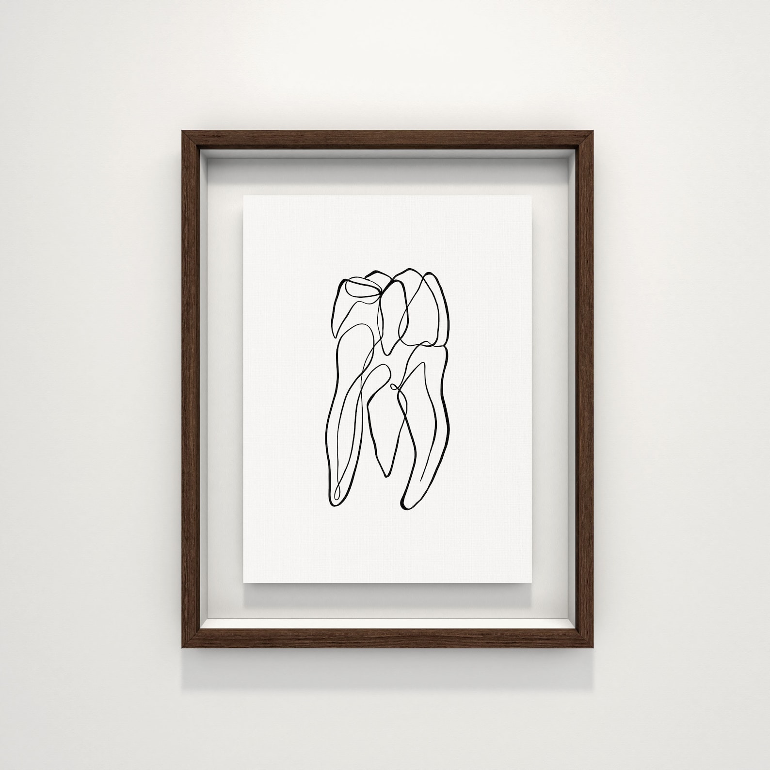 Abstract Tooth Wall Art Minimalistic Dental Printable Art - Etsy