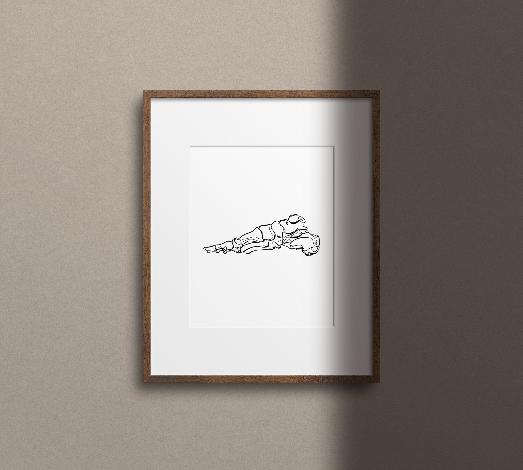 Abstract Foot Illustration, One Line Feet Drawing, Chiropractor ...