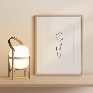 Abstract One Line Tooth Drawing, Dental Painting Digital Download ...