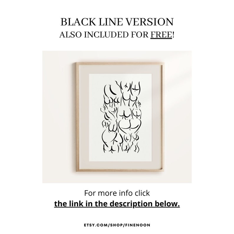 Colorful Nice Bum Body Art Nude Line Art Drawings Female - Etsy