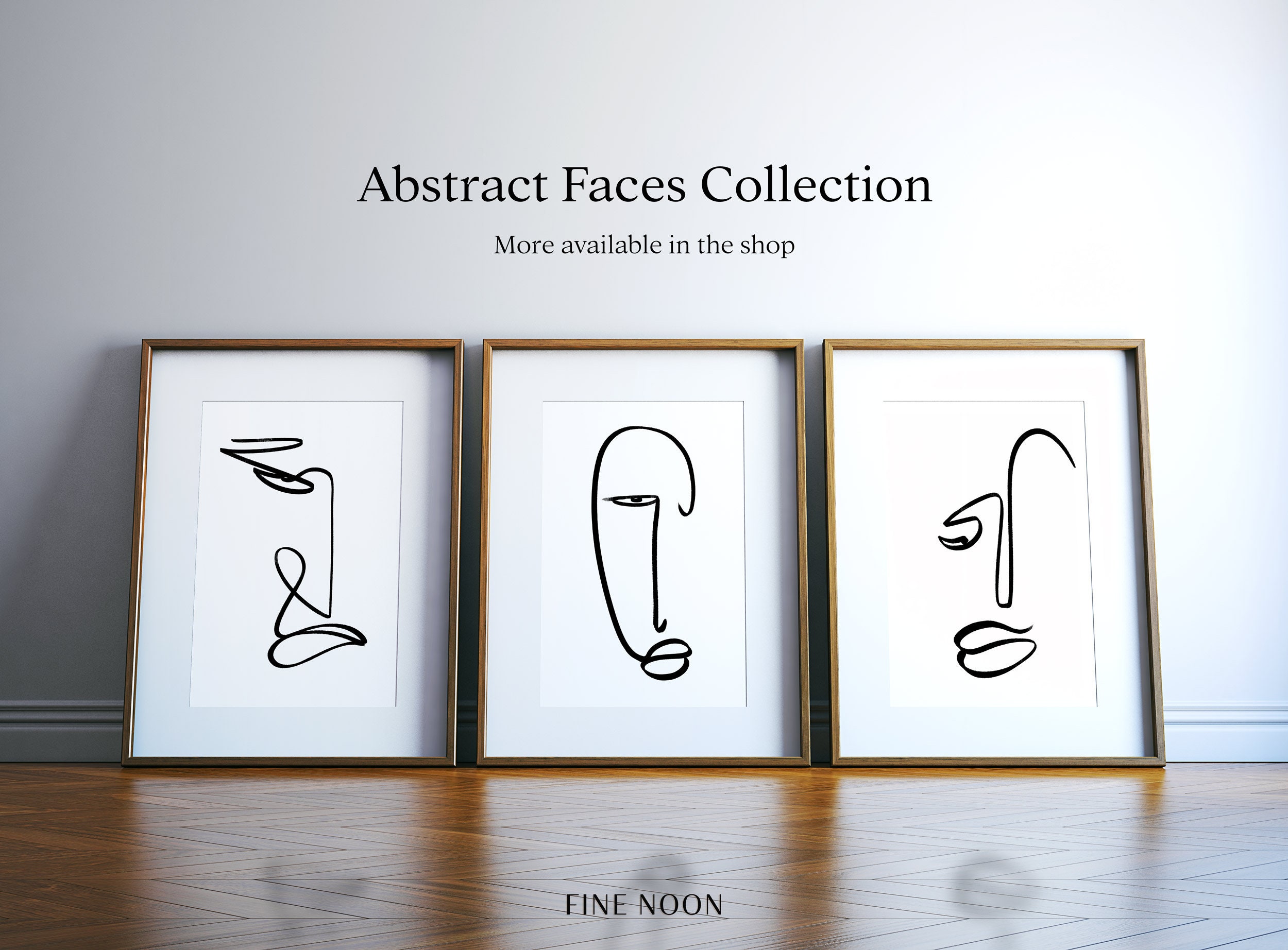 Abstract One Line Face Minimalist Face Drawing Printable - Etsy
