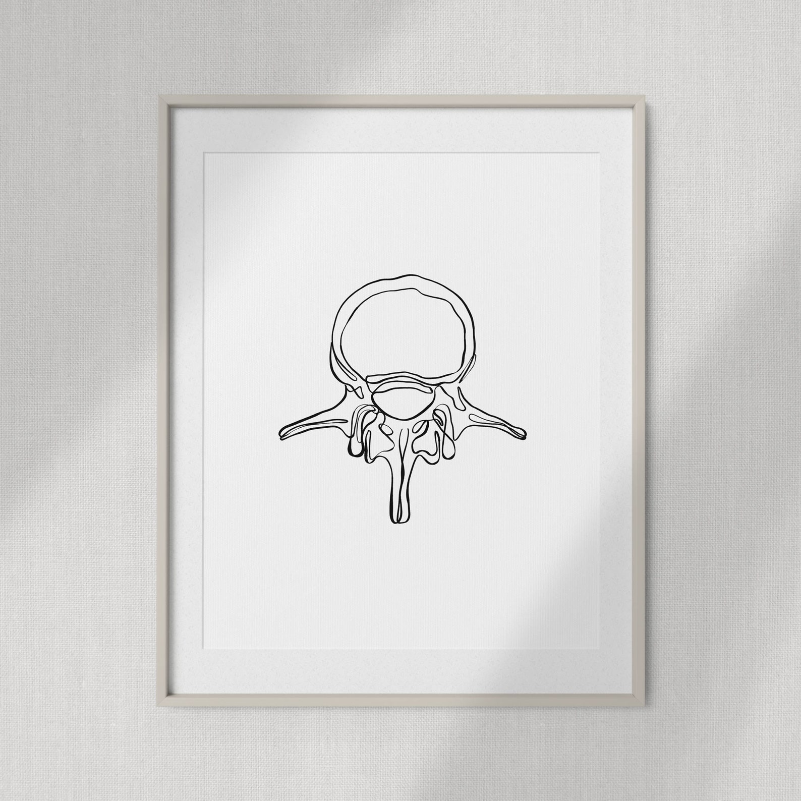 Spine Vertebra Bone Printable Human Anatomy Art Print - Etsy