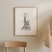 Abstract One Line Foot Painting, Bone Illustration Art Print, Medical ...