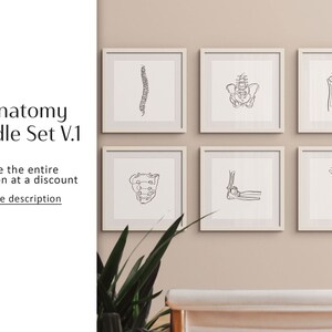Abstract One Line Foot Painting, Bone Illustration Art Print, Medical ...