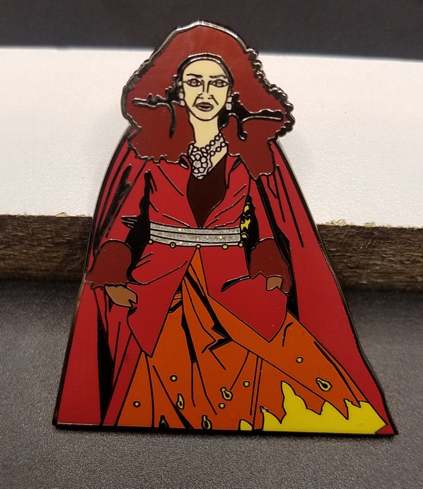 Lady in Red Enamel Pin - Etsy