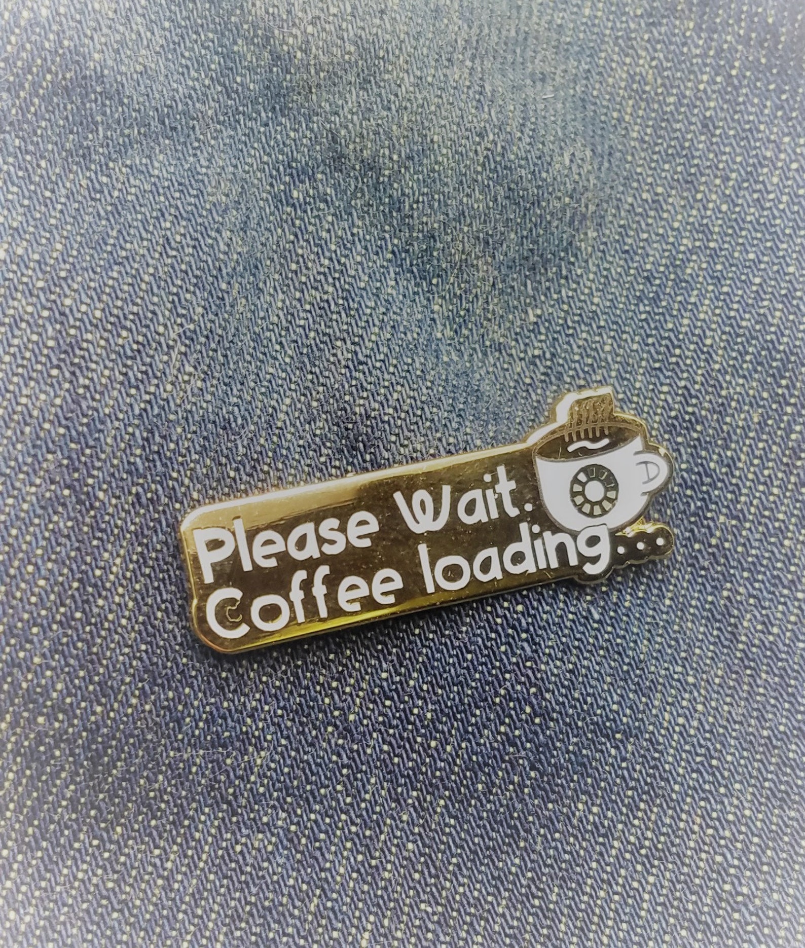 Coffee Loading Enamel Pin - Etsy