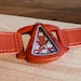 Red Triangle Womens Wood Watch With Premium Leather Strap, Personalized ...
