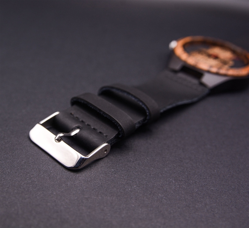 Mens Skeleton Watch Dark Wooden Watch With Skeleton Face - Etsy