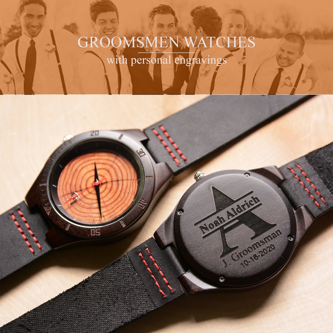 Handmade Original Wood Grain Watches for Men With Premium - Etsy