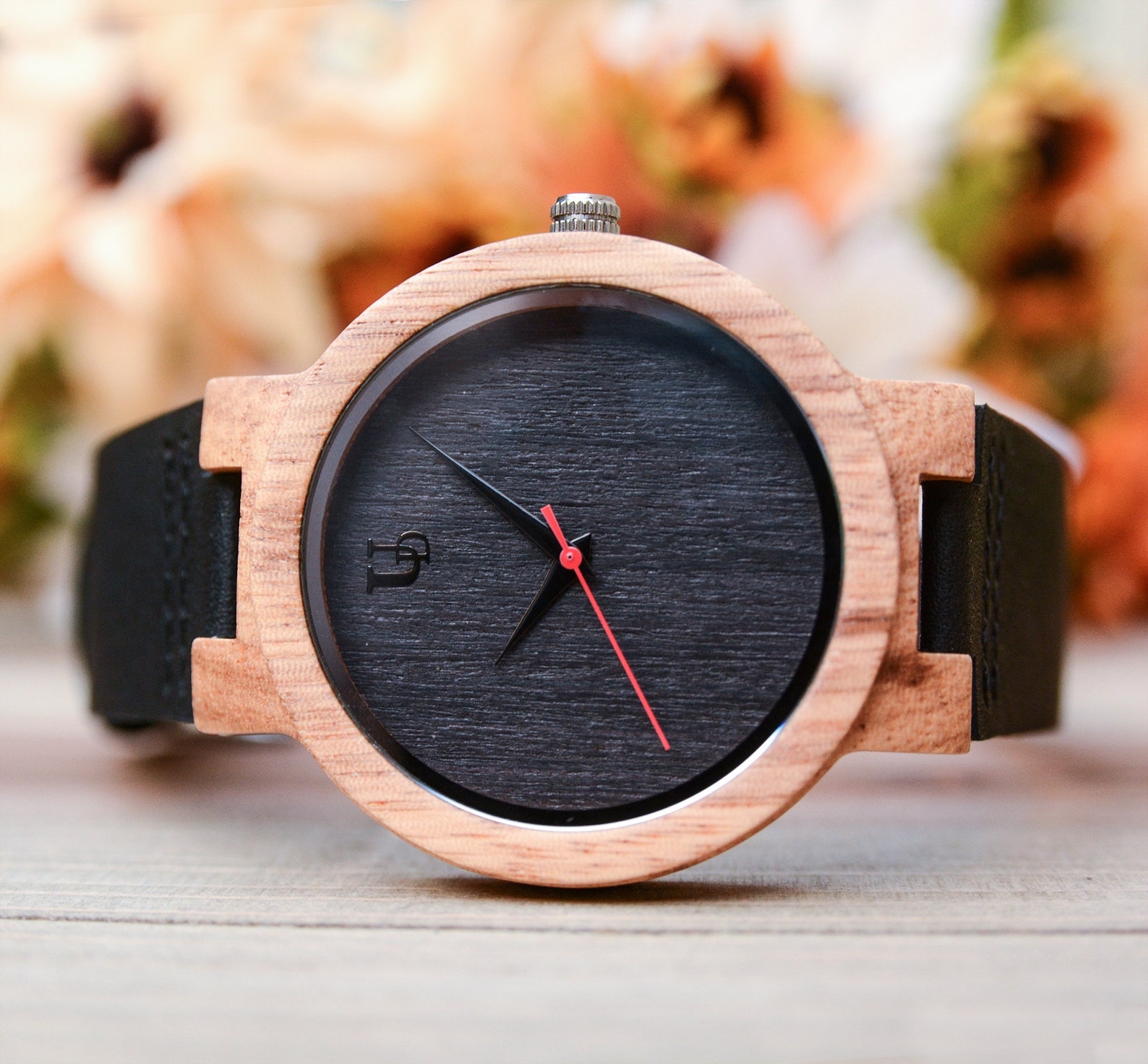 Boyfriend Birthday Gift: Engraved Watch Minimalist Wood Watch for Men ...
