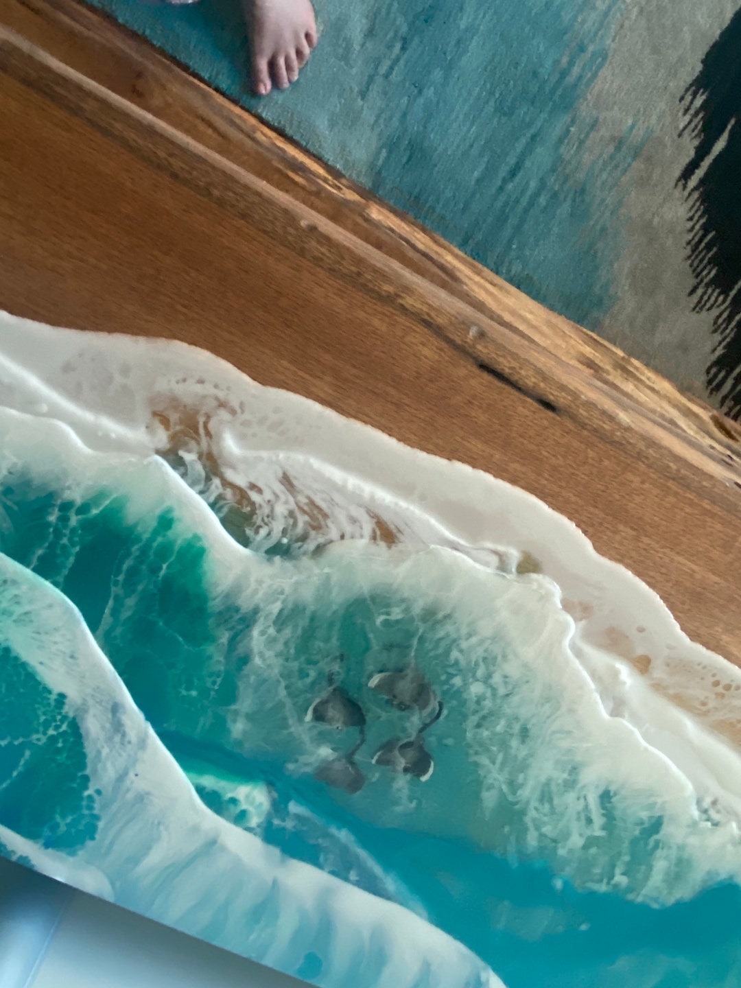 Wave Coastal Custom Beach Console Table Custom Made to Order. Ask for ...