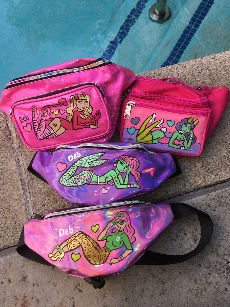 Bunny Girl Pink Fanny Pack for Women Artistic Waist Belt Bag - Etsy