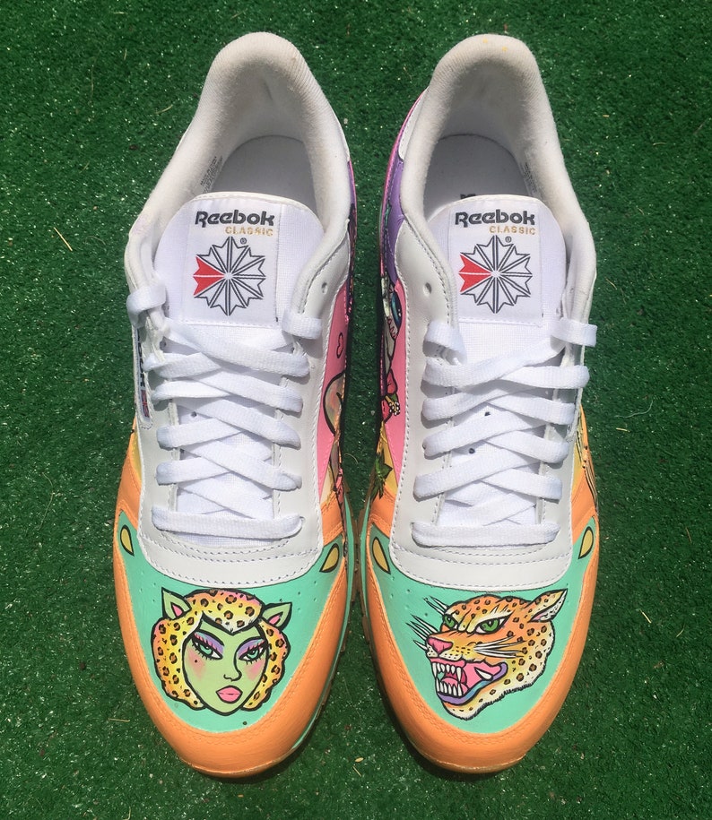 Hand Painted Reebok Classics Original Art Fashion Art, Pop Art, Men's ...