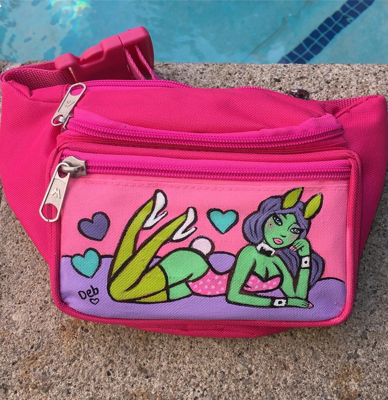 Bunny Girl Pink Fanny Pack for Women Artistic Waist Belt Bag - Etsy