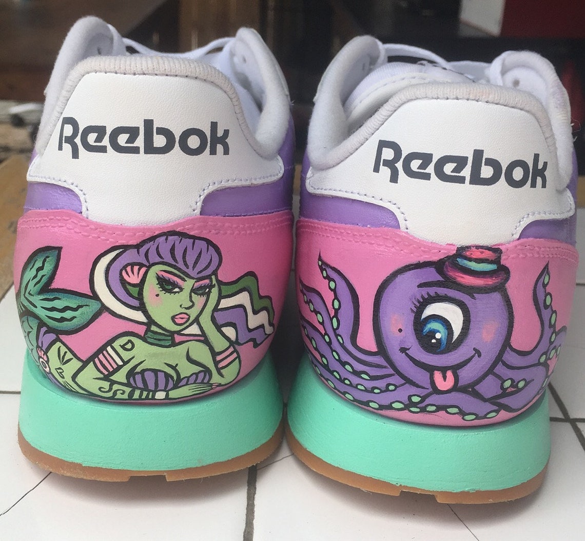 Hand Painted Reebok Classics Original Art Fashion Art, Pop Art, Men's ...