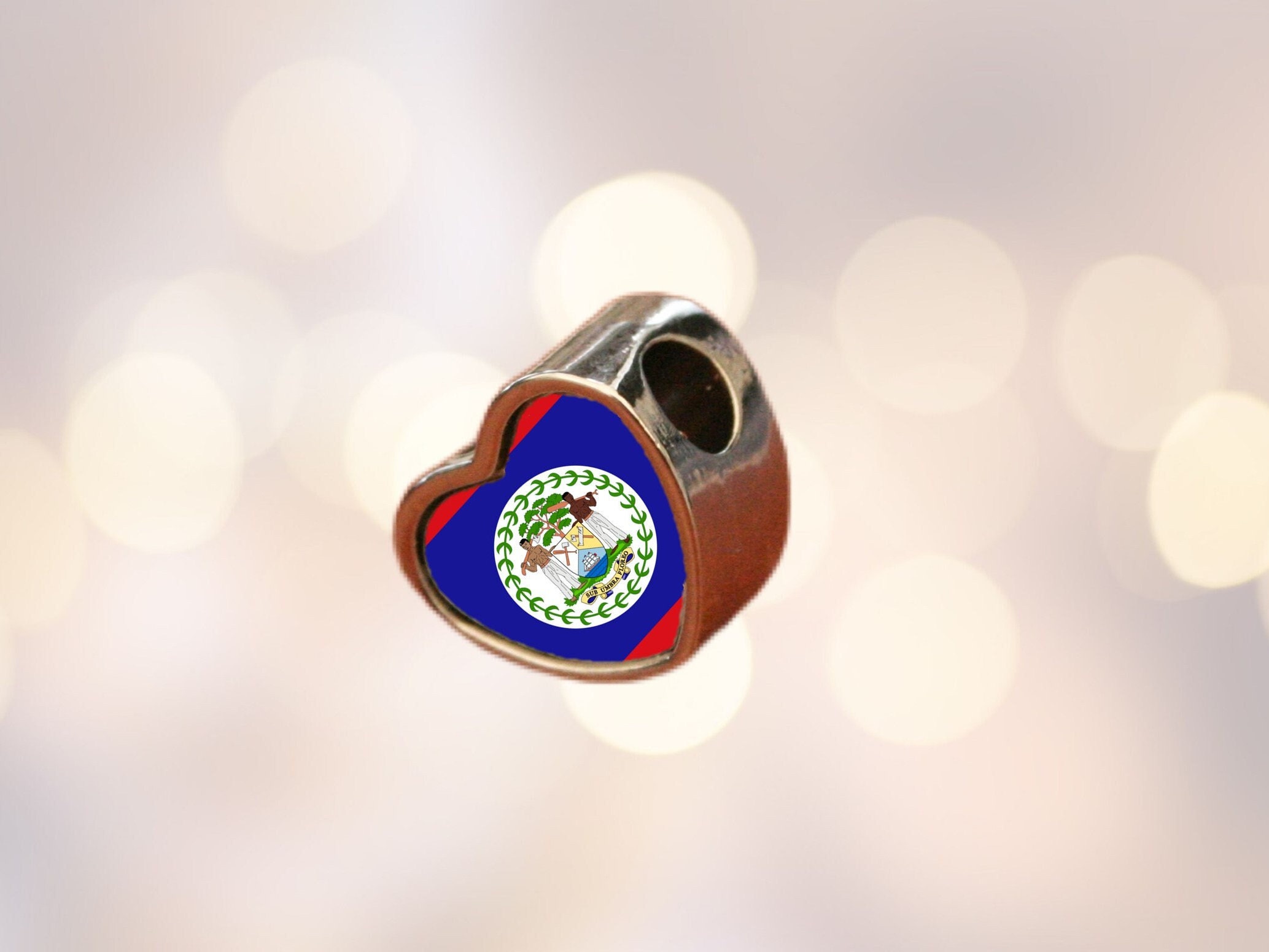 Pandora Charm Belize Flag - Etsy