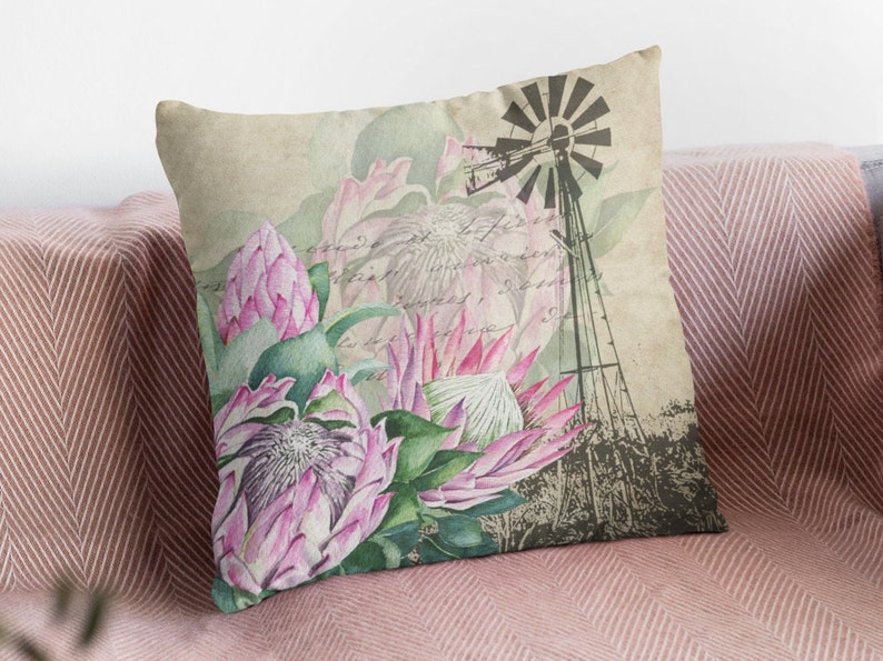 Windmill Windpomp and Proteas Plush White Deluxe 'soft - Etsy