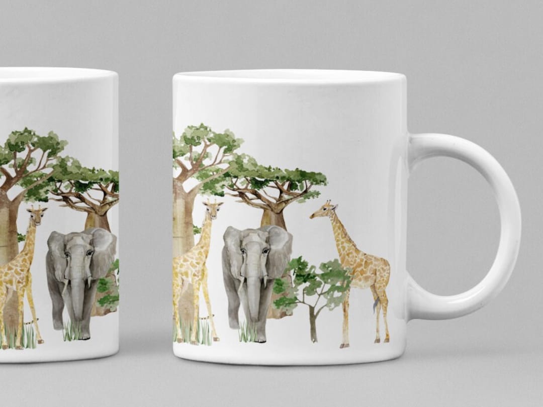 Safari Mug South African Animals Boab Tree Tea Coffee Hot - Etsy UK