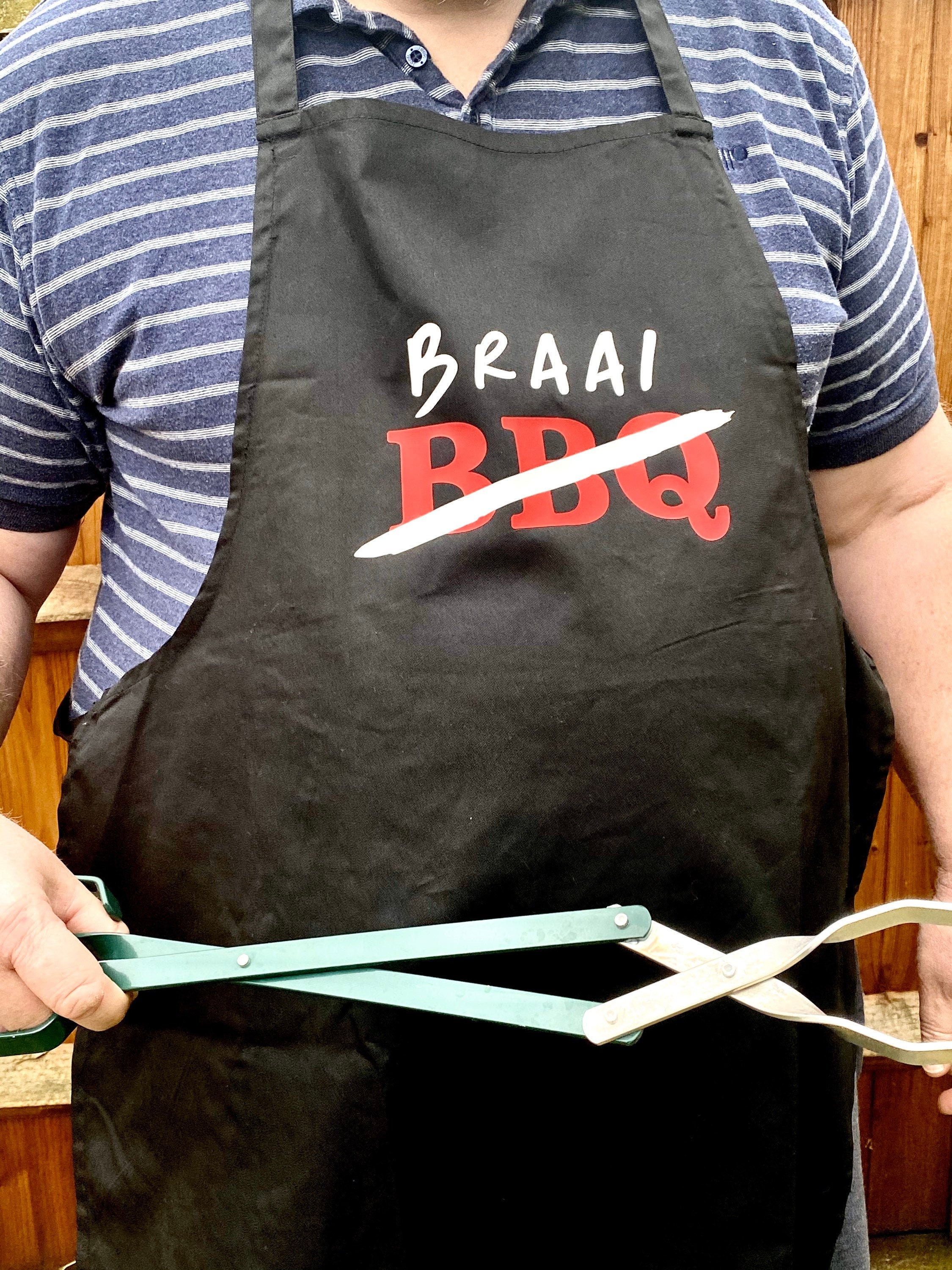 BBQ / BRAAI Apron South African Fathers Day gift | Etsy