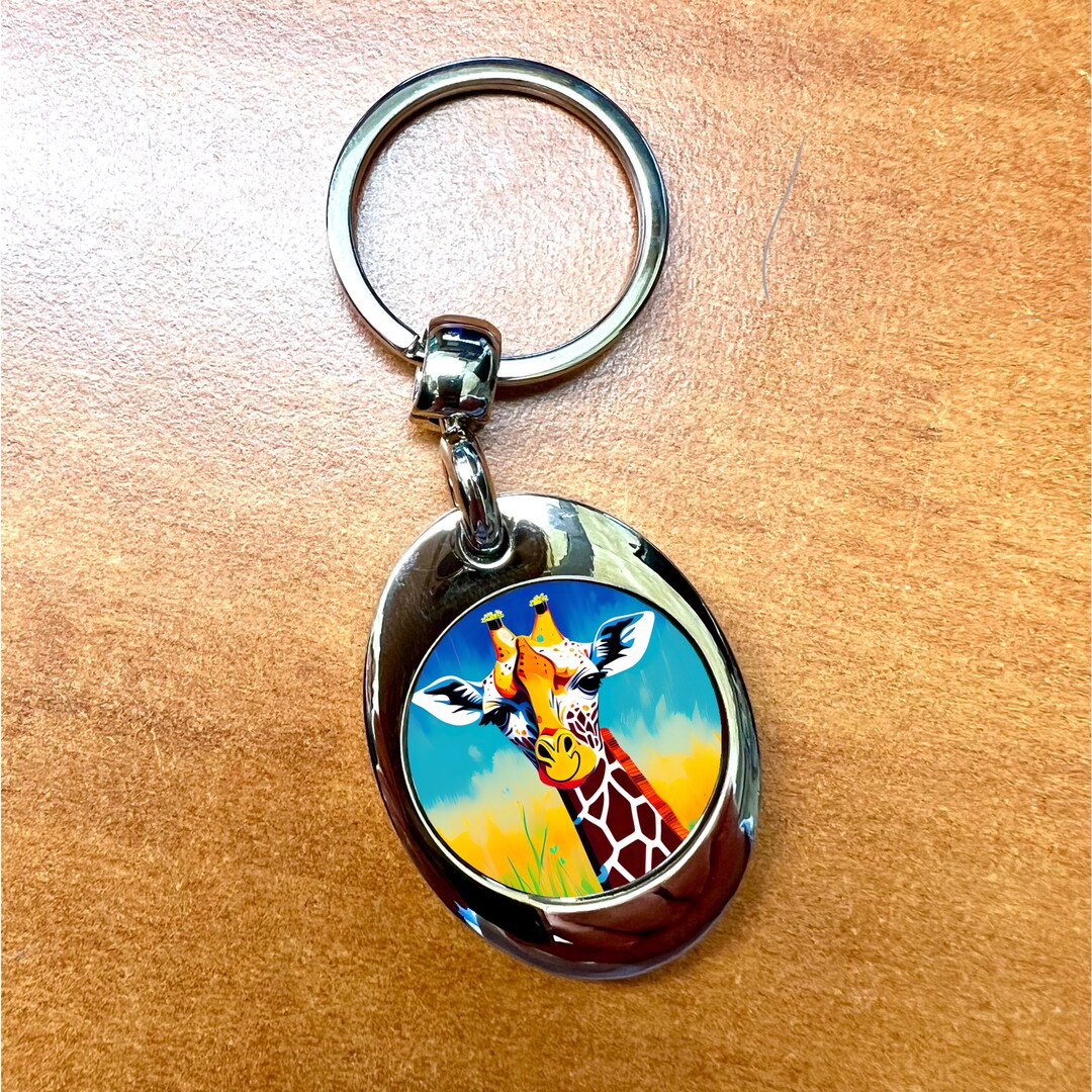 Safari African Savannah Jungle Animal Keyring Wildlife Gift Bright ...