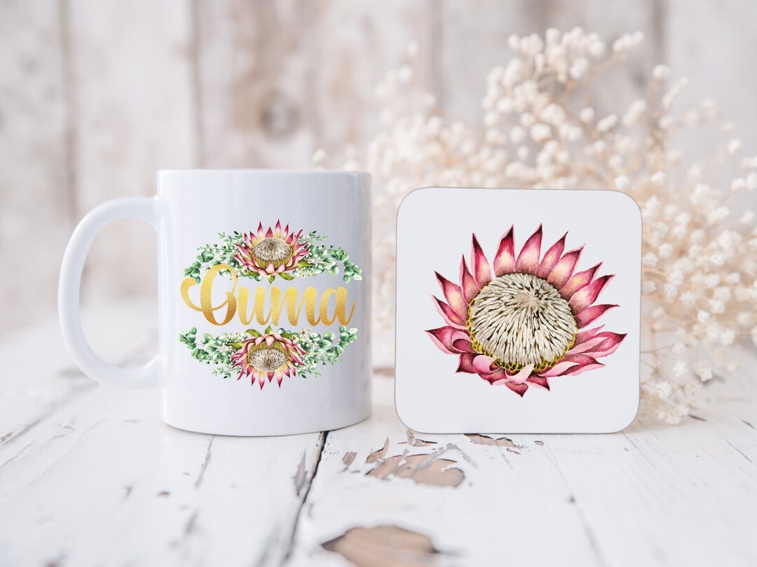 Ouma and Oupa Mugs With Matching Coasters - Etsy