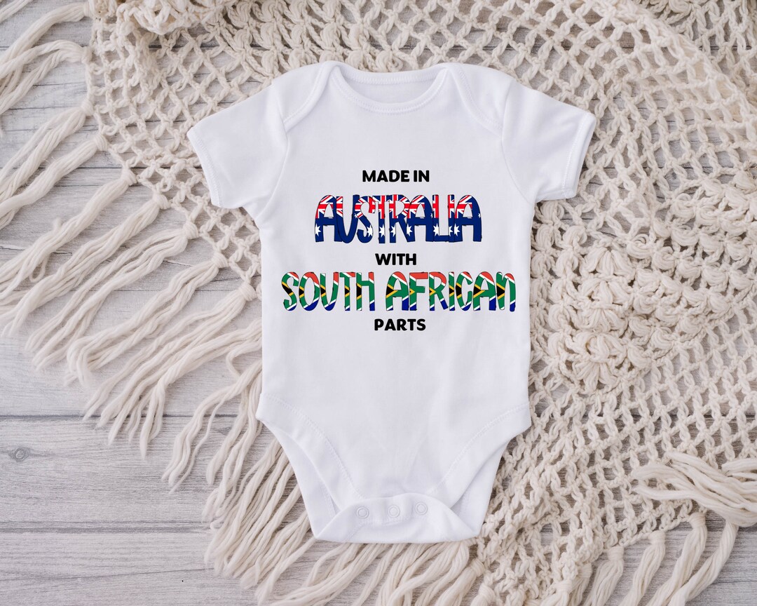 South African-inspired Baby Vest Made in Australia With South African ...