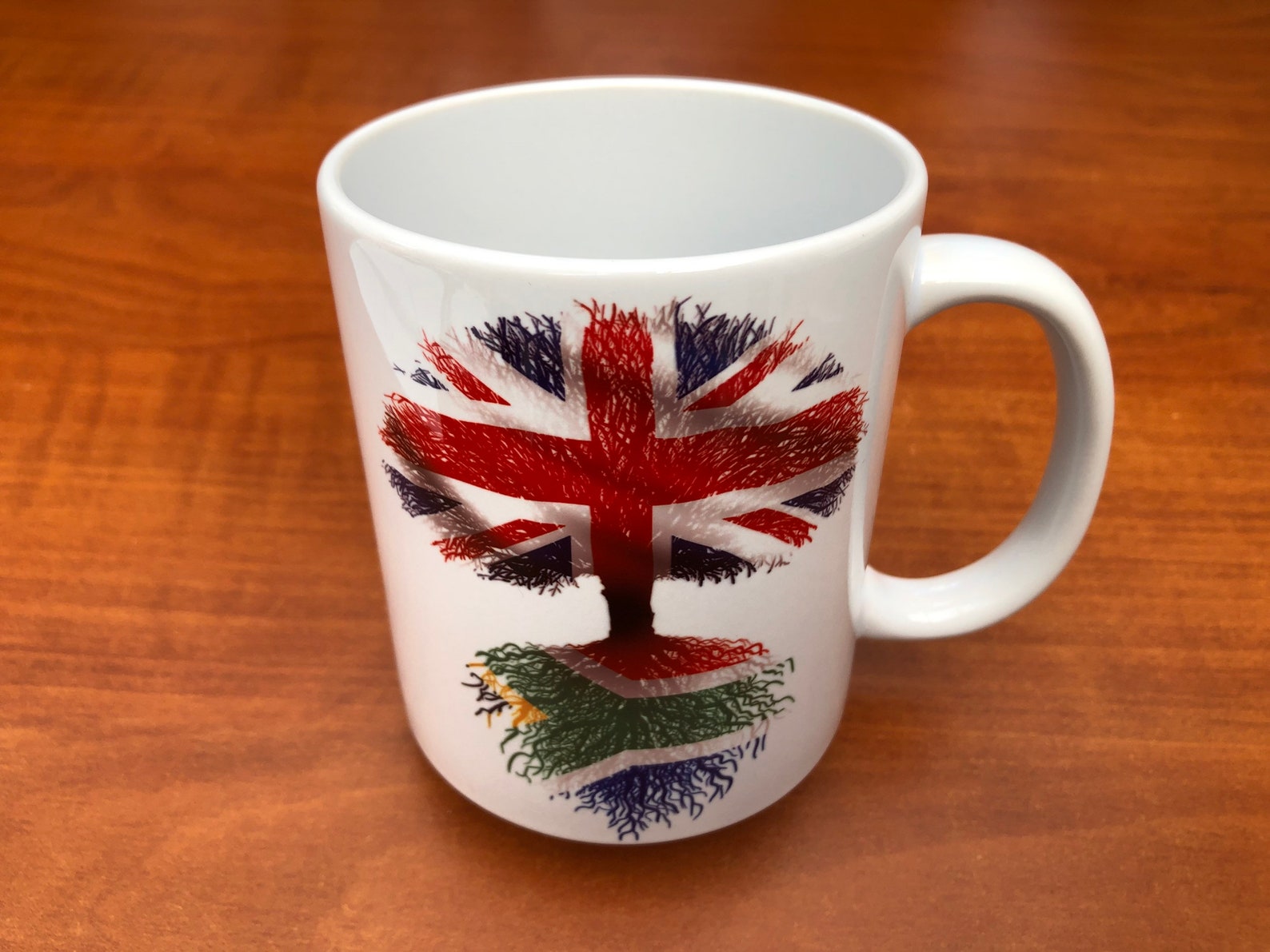 South African Flag/union Jack Tree Roots Heritage Design | Etsy