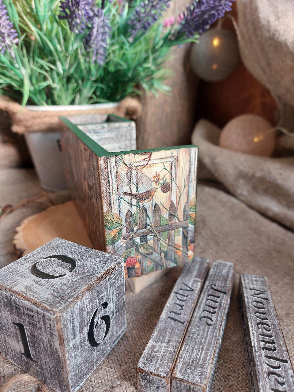 Perpetual Calendar With Cat,desk Wooden Calendar,gift With Cat,desk ...