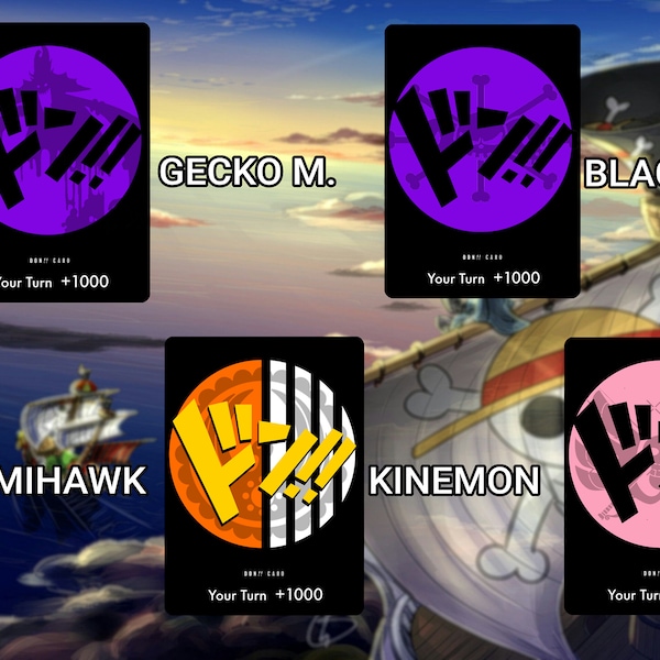 Custom One Piece Card - Etsy