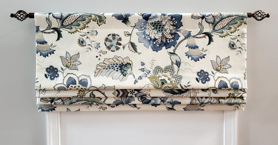 Bottom Pleated Lined Valance (faux Roman Shade Valance): P Kaufmann ...