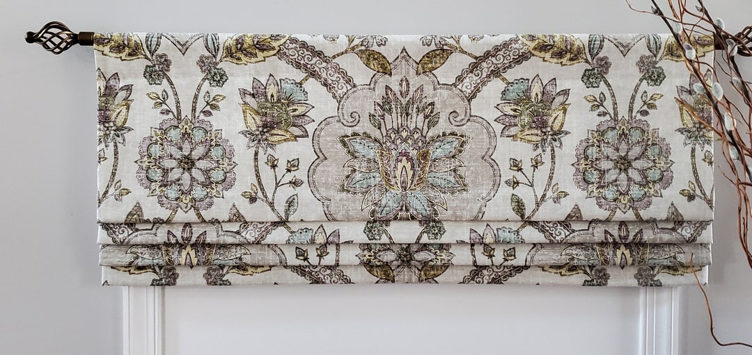 Bottom Pleated Lined Valance (faux Roman Shade Valance): P Kaufmann ...