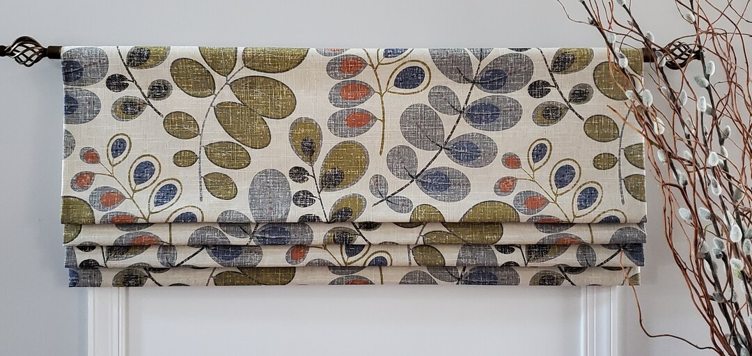 Bottom Pleated Lined Valance (faux Roman Shade Valance): Julita in ...