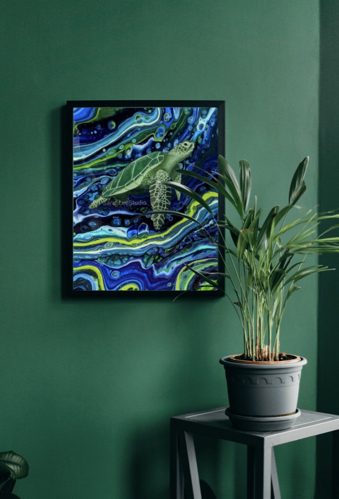 Sea Turtle Print: Galactic Luster Art, Galaxy Turtle - Etsy
