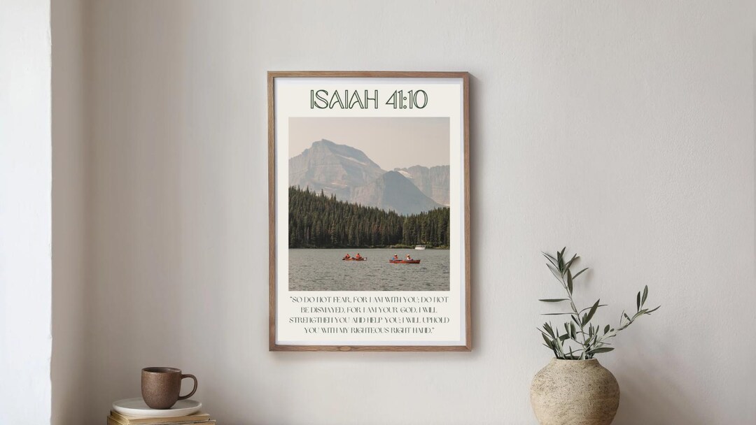 Isaiah 41:10 Christian Wall Art Printable - Etsy