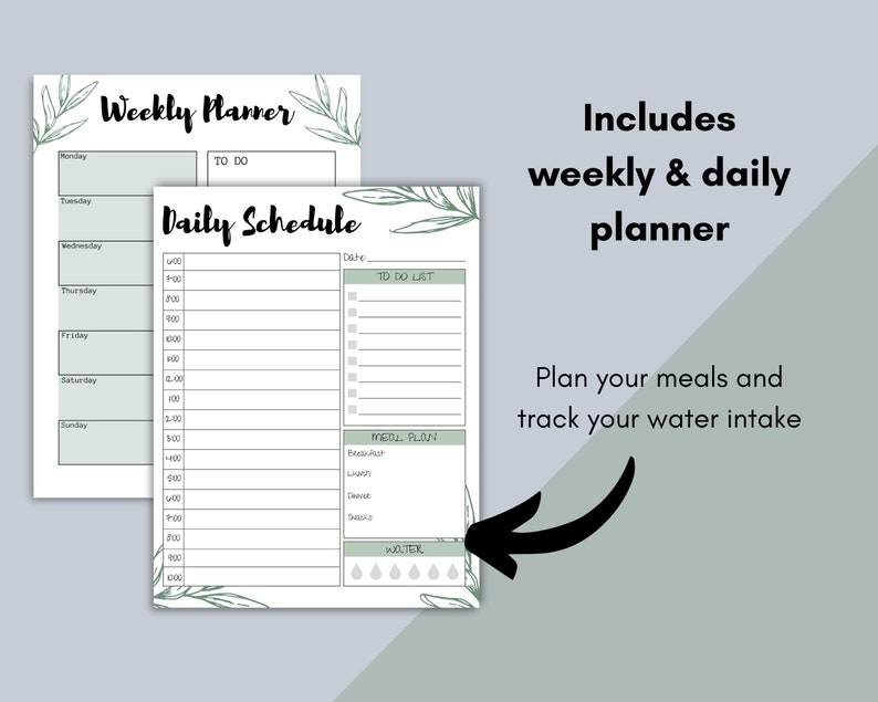 Planner Bundle Full Calendar, Weekly & Daily Schedules, Monthly Goals ...