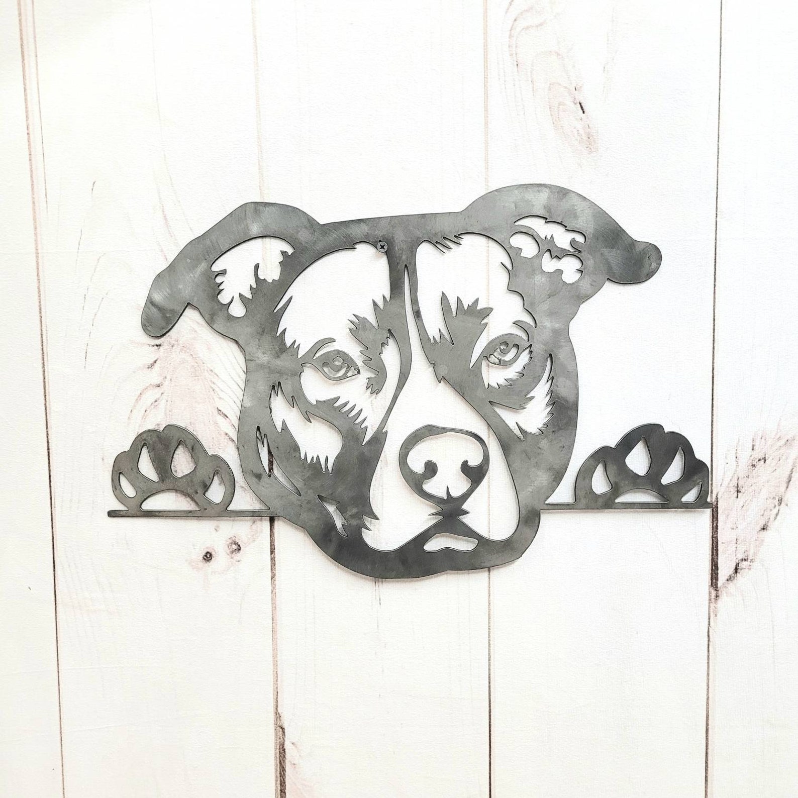 Pitbull Wall Decor Metal Wall Art Pitbull Mom Gift American - Etsy