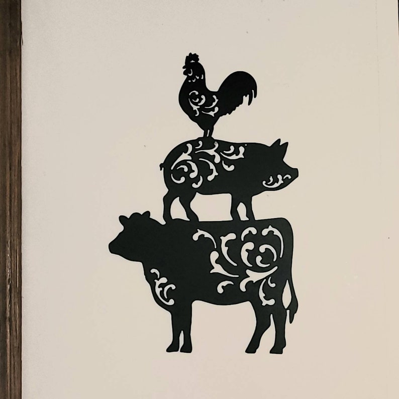 Stacked Farm Animals Metal Signs for Outside New Home Gift | Etsy