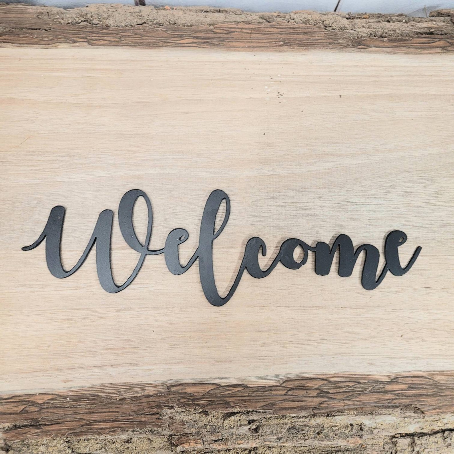 Welcome Word Art Simple Welcome Sign Front Door Hanger - Etsy