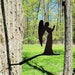 Angel Silhouette Tree Stake Metal Yard Art Fence - Etsy