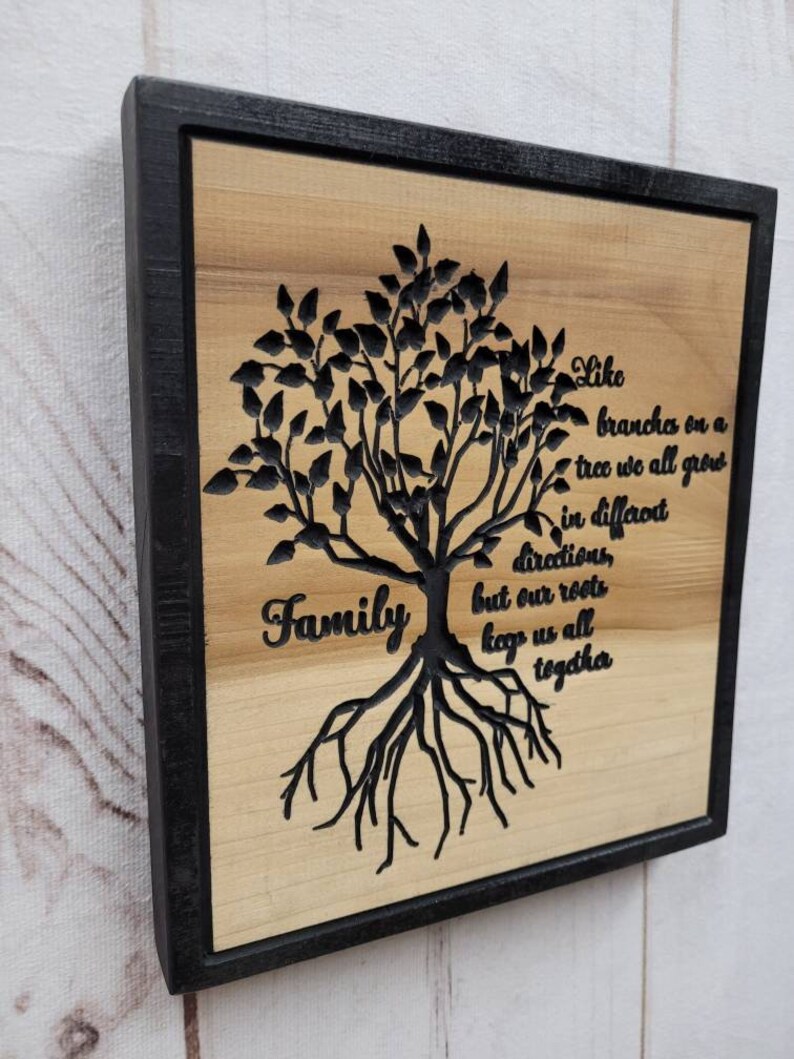 Family Tree Solid Wood Carved Wall Hanging Home Decor - Etsy