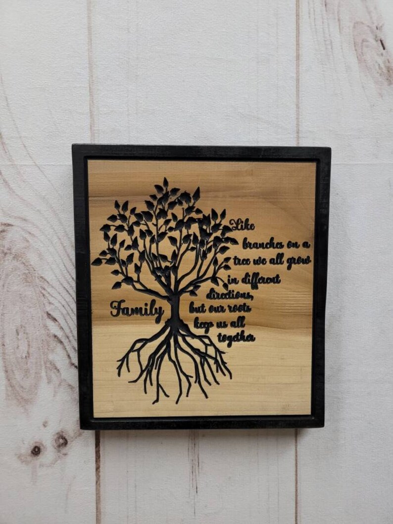 Family Tree Solid Wood Carved Wall Hanging Home Decor - Etsy
