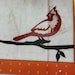 Cardinal Garden Stake, Metal Yard Art, Tree Stake, Memorial Sign, Gift ...