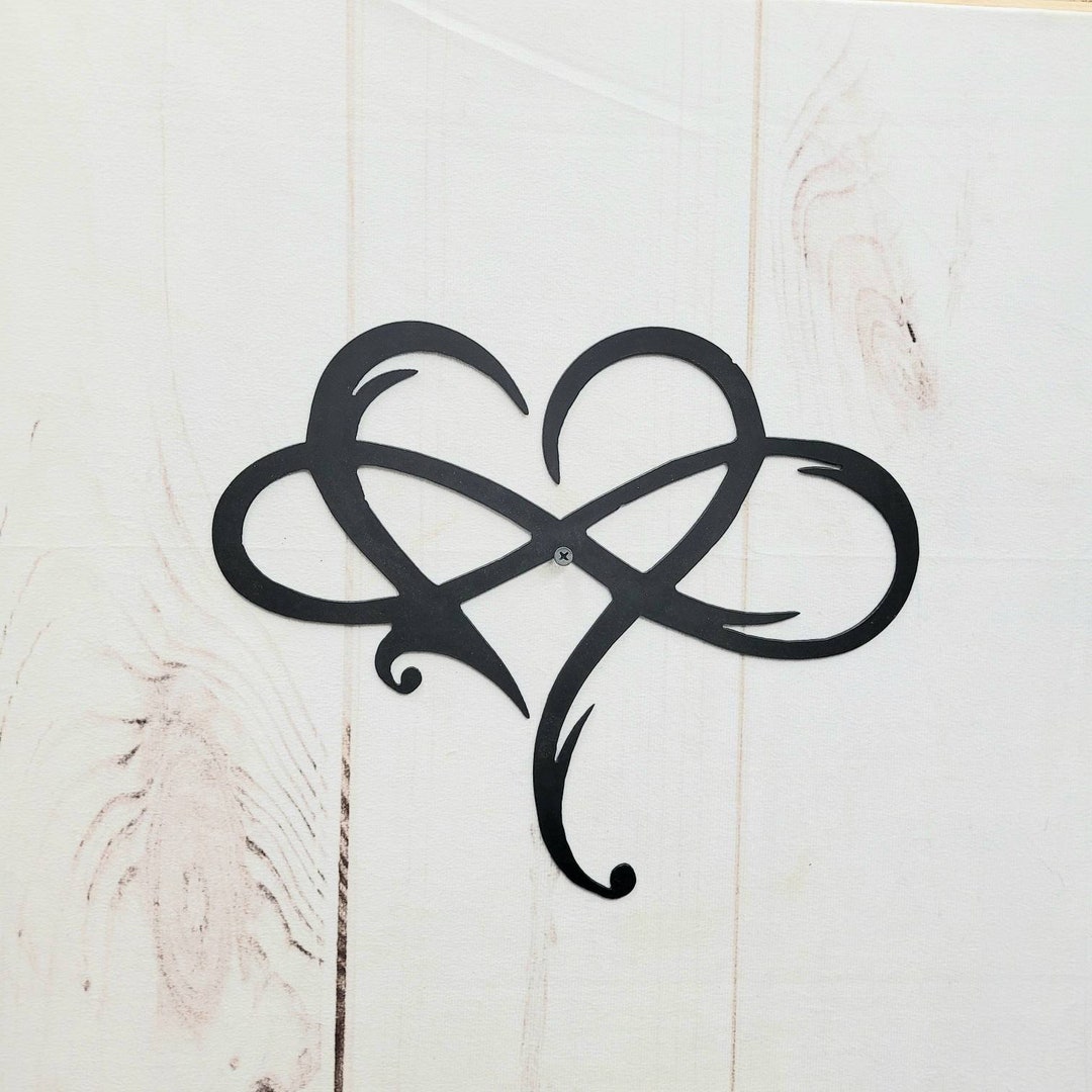 Heart Infinity Decor, Valentines Day Gift for Her, Love Sign for Wall ...