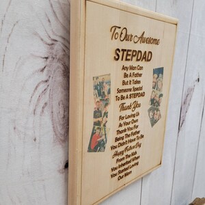 Step Dad Gift, Fathers Day Gift, Wood Wall Art, Custom Dad Gift, Custom ...