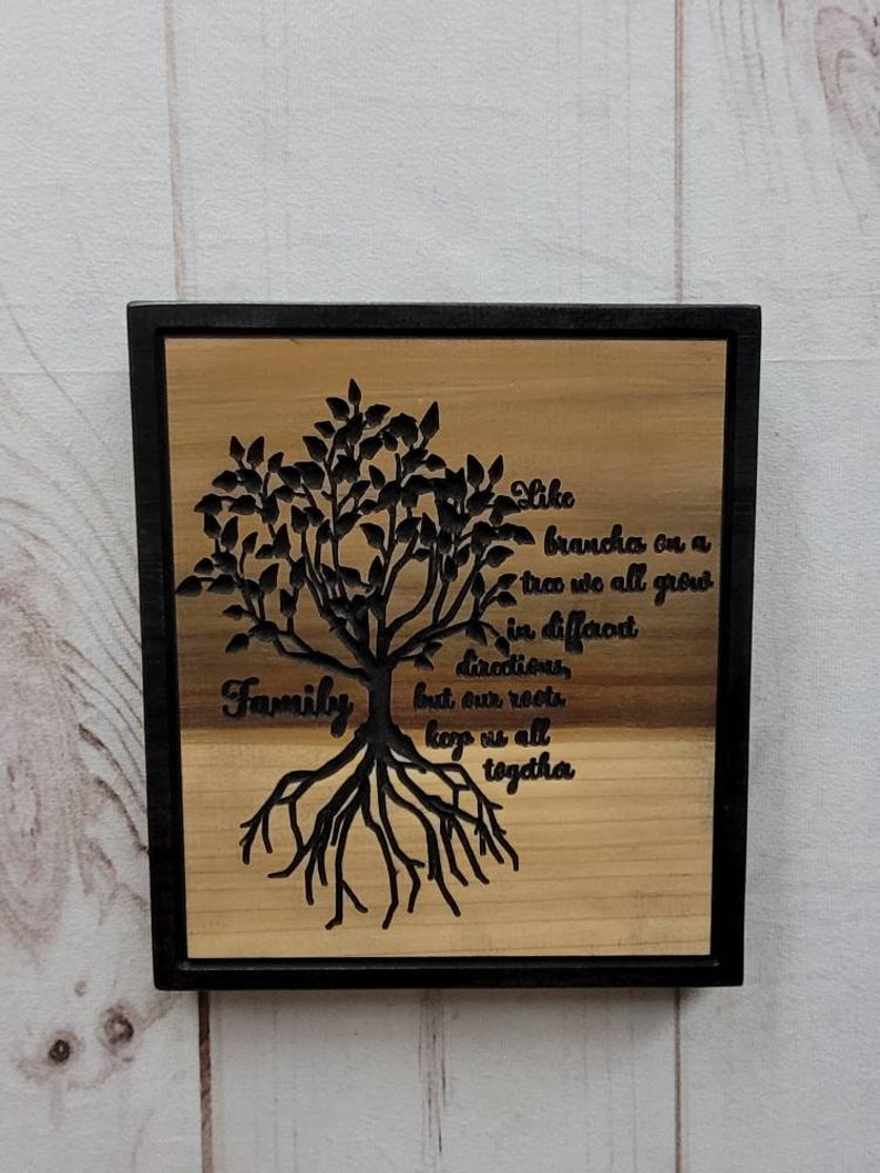 Family Tree Solid Wood Carved Wall Hanging Home Decor - Etsy