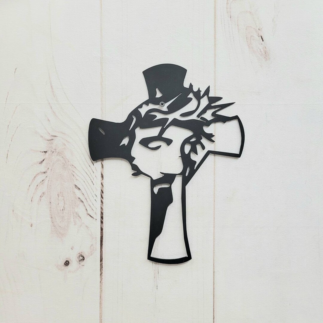 Jesus Cross Metal Wall Art: Christian Home Decor - Etsy